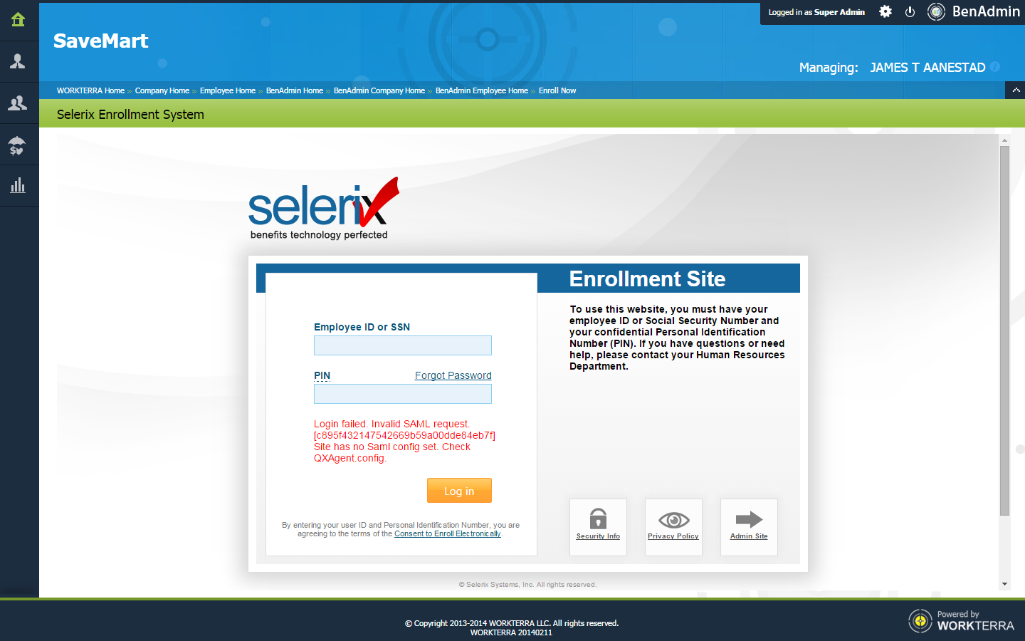[WT-7] Integration Information Trustmark - update - Workterra Jira